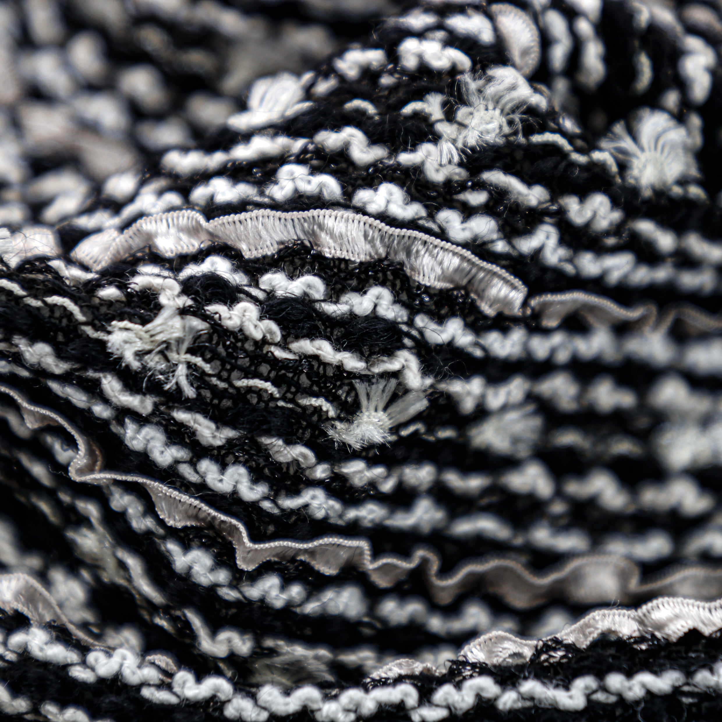 Knitted Fabric | Circular Knitting: Inlay Stitch | Acrylic, Wool ...